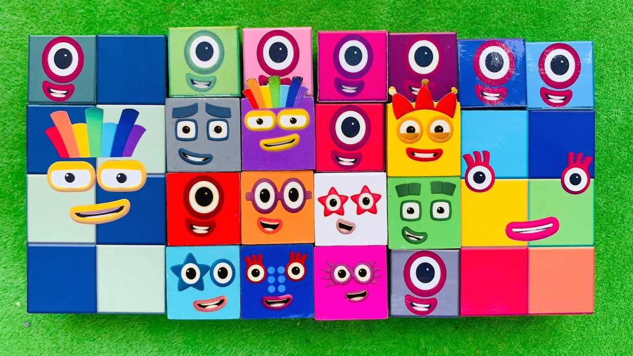 Building up Numberblocks for Faces Counting | Adding a Pile of Blocks ...