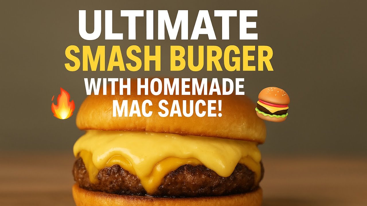 Ultimate Smash Burger Recipe 🍔🔥 | Homemade Big Mac Sauce (Better Than ...