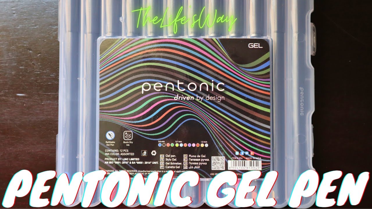 Pentonic Gel Pens in 12 Colours - YouTube