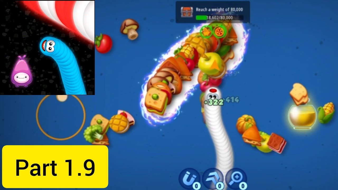 Worms Zone .io Hungry Snake gameplay walkthrough part 1.9 #snake #snakewormazone #games # ...