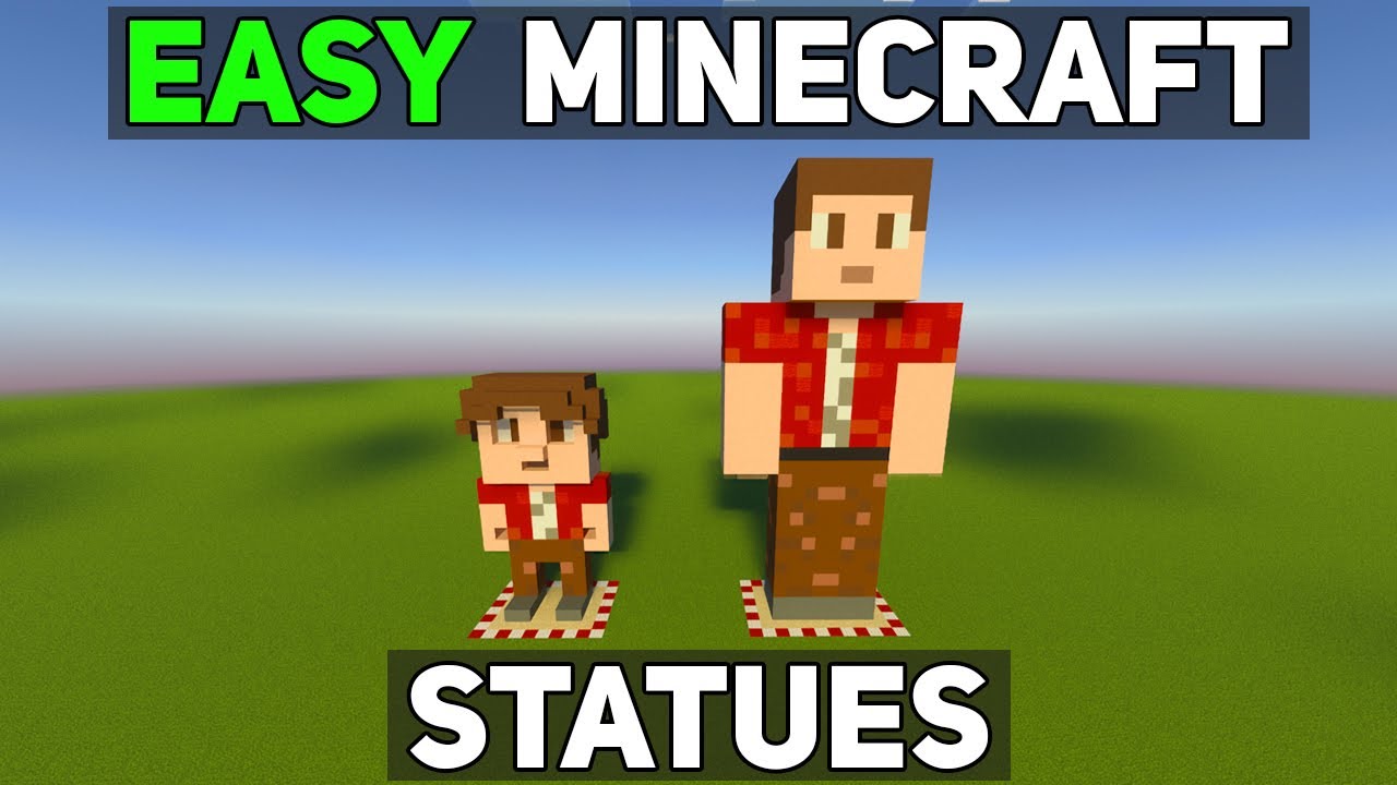 How to Build Statues in Minecraft | Minecraft Tutorial - YouTube
