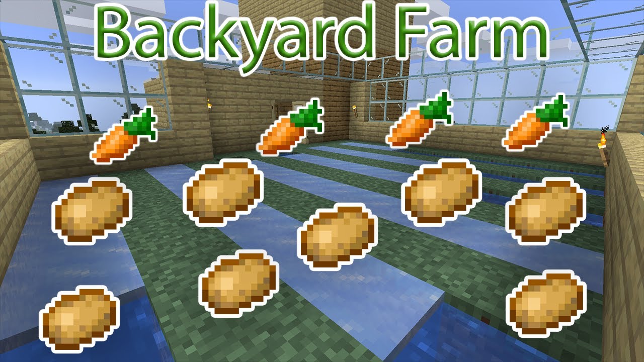 Backyard Farm - Minecraft Survival Day 12 - YouTube