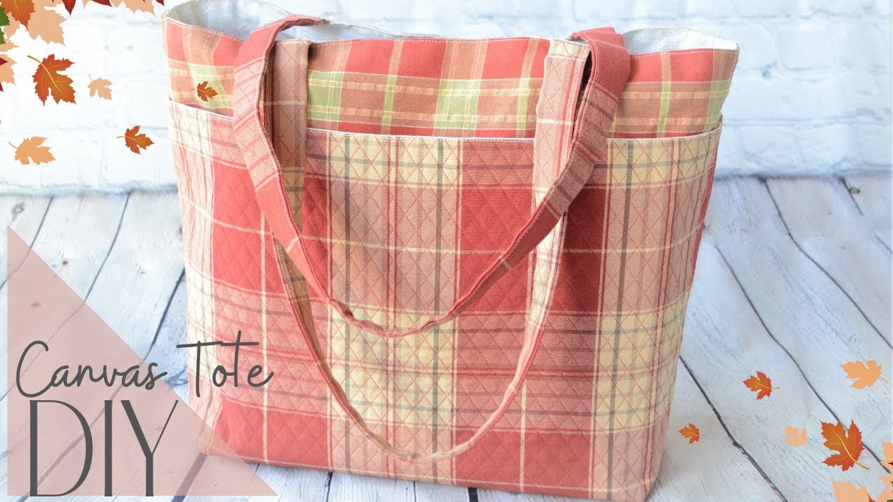 DIY Handbag Tote / Fall Tote Tutorial - YouTube