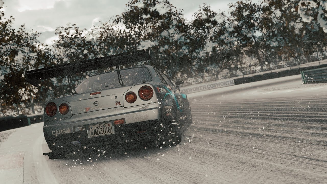Project CARS2: Nissan Skyline R34 GT-R SMS-R sliding - YouTube