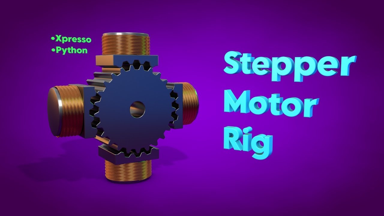 Cinema 4D Multi-Tech Tutorial 28 - Stepper Motor Rig - YouTube