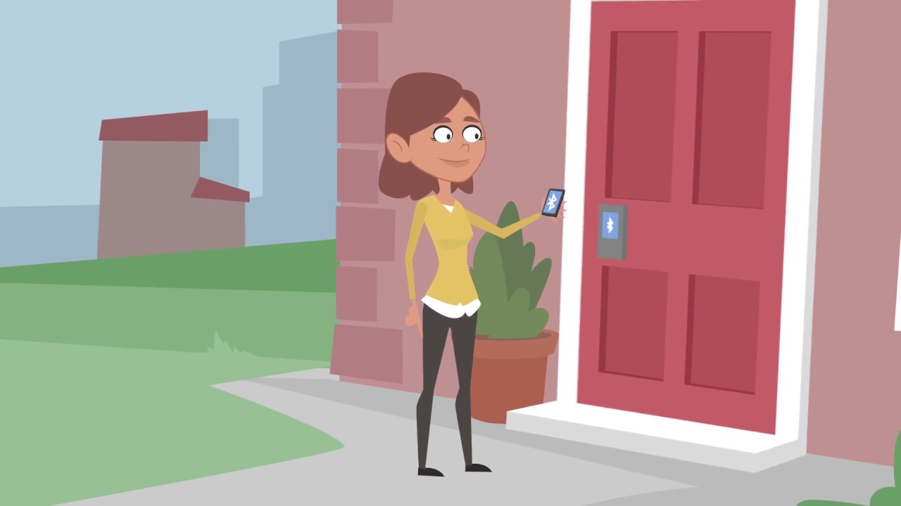 Rently BLUE...the worlds first Self-Showing Bluetooth Lock! - YouTube