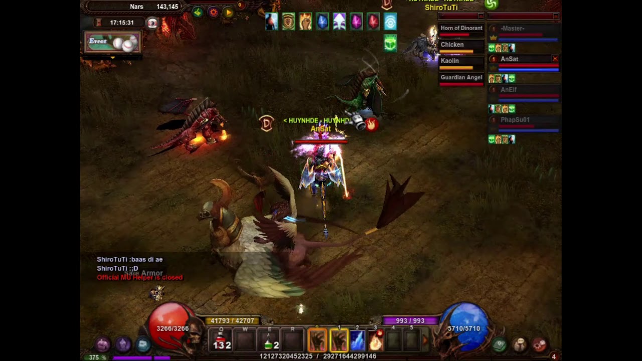 Core Magriffy "HUNT NARS BOSS" - Mu online season 14 - YouTube