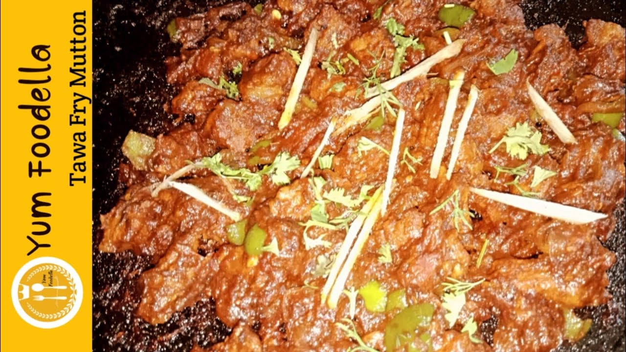 Mutton fry | kata kat tawa fry mutton | esay & Quick Tawa fry mutton ...