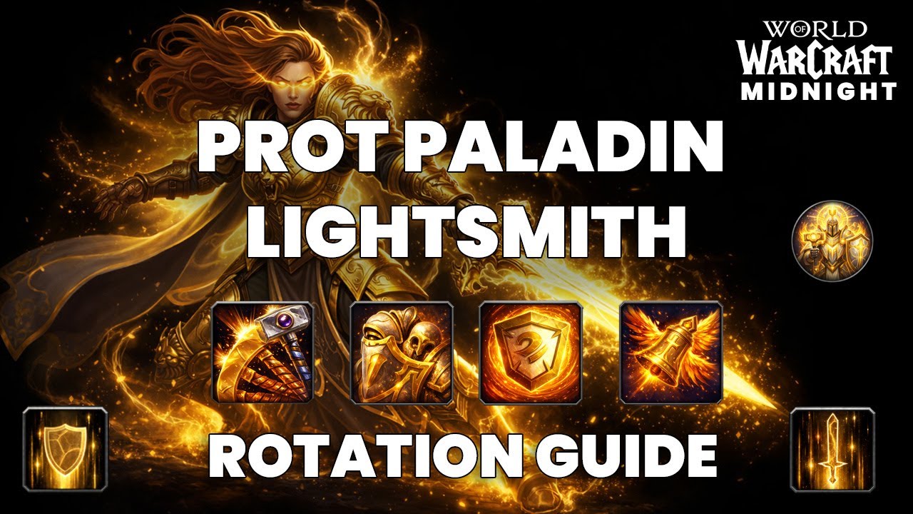 Lightsmith Protection Paladin Rotation Guide for Midnight - YouTube