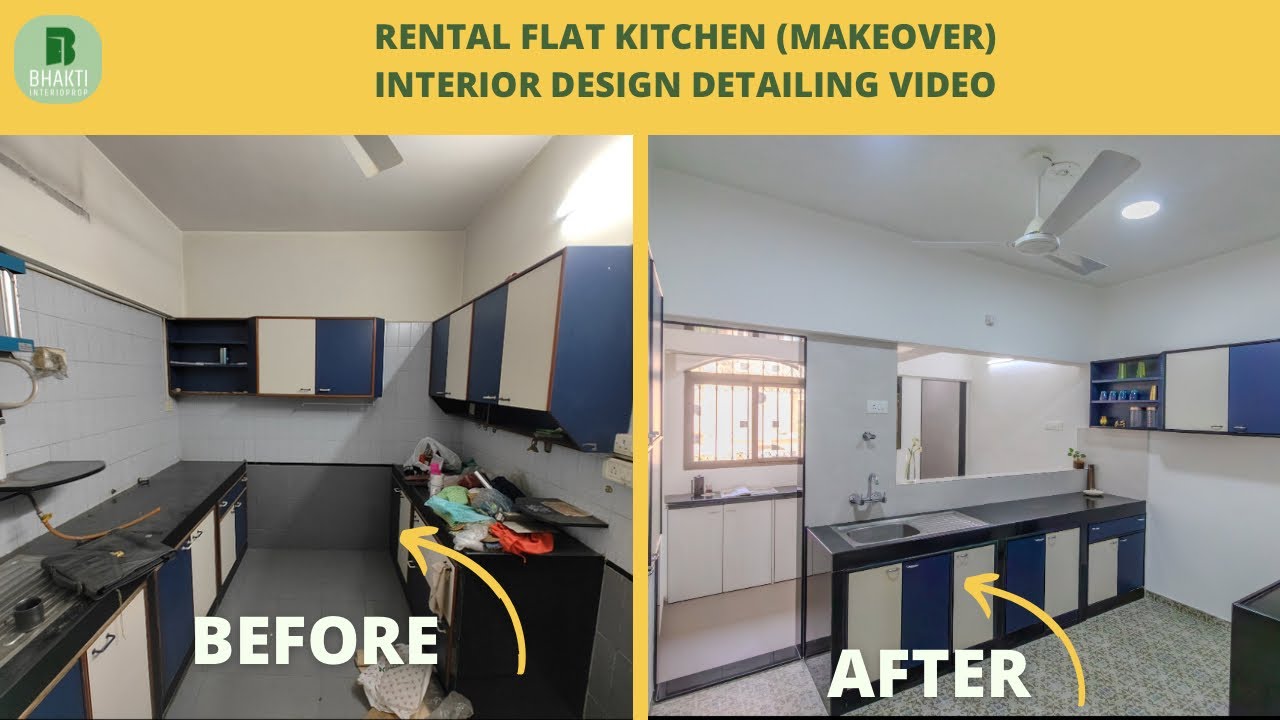 2BHK RENTAL FLAT KITCHEN MAKEOVER DETAILING VIDEO - YouTube