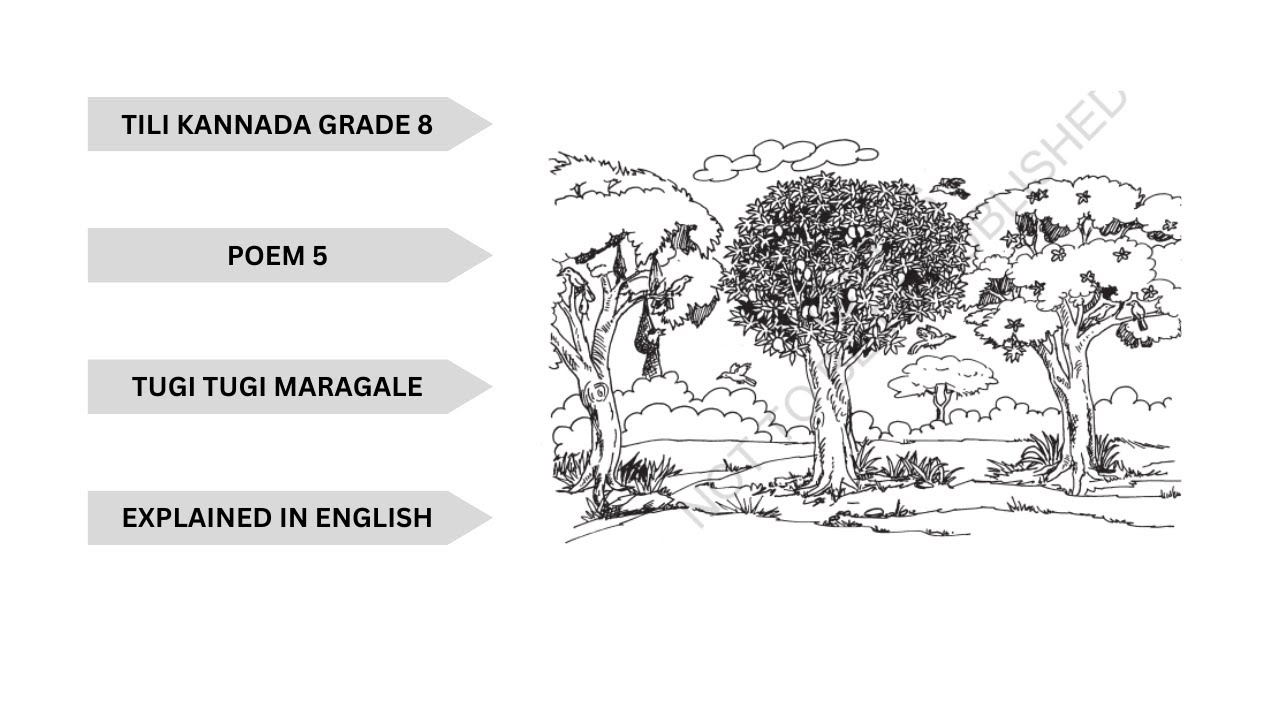 TILI KANNADA GRADE 8 POEM TUGI TUGI MARAGALE(ತೂಗಿ ತೂಗಿ ಮರಗಳೇ) Explained ...