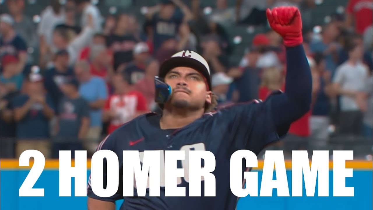 Josh Naylor Hits 2 Game Tying Home Runs vs Twins!! - YouTube