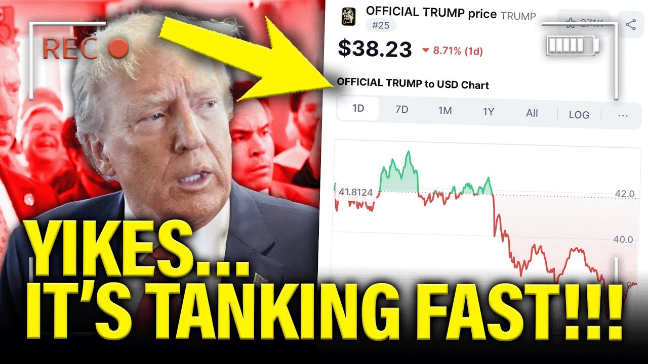 Trump MEME Coin CRASH ACCELERATES and HITS LOW - YouTube
