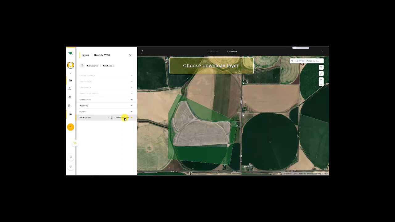 how to download orthomosaic on AgroScout platform - YouTube