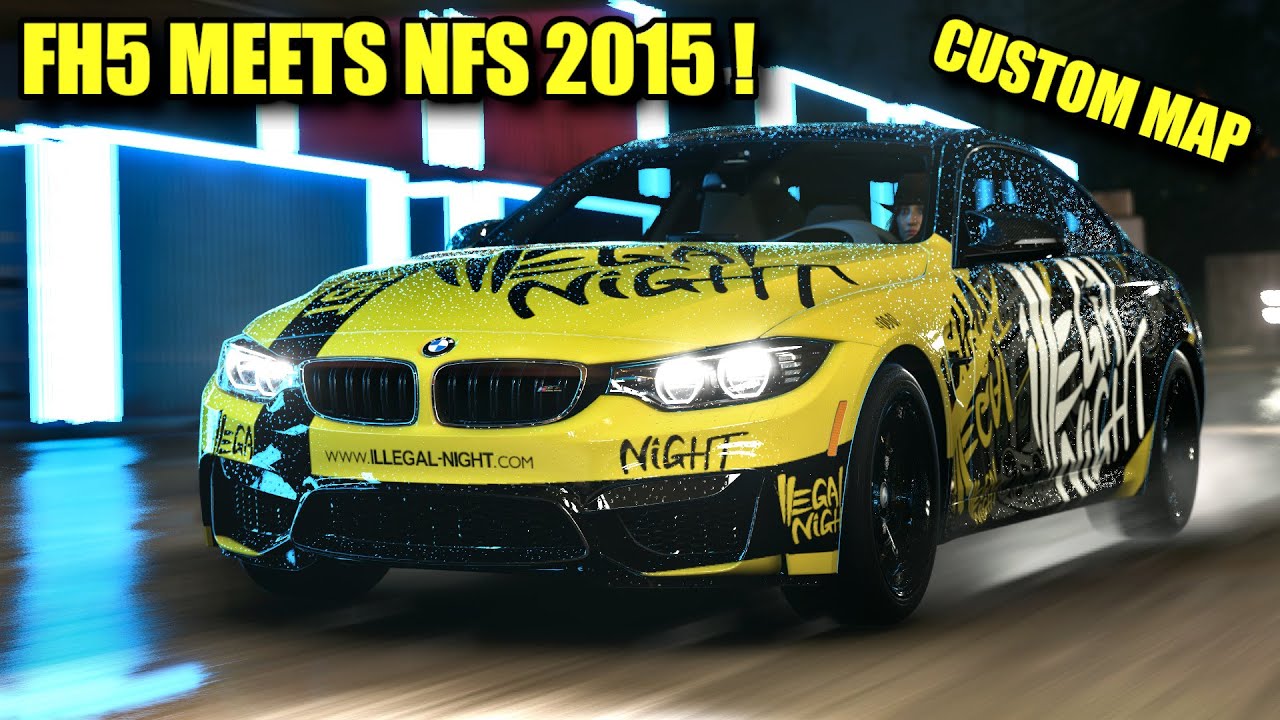 Forza Horizon 5: Meets NFS 2015 in the Night / Moza R5 Wheel Gameplay ...