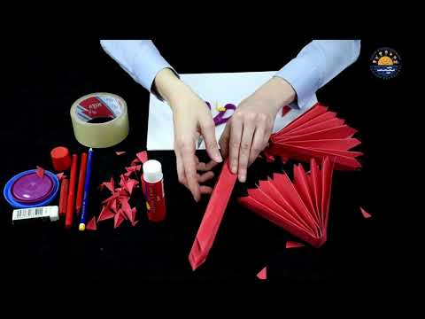 KATLAMA TEKNİĞİ İLE BAYRAK SÜSÜ YAPIMI ( 23 NİSAN ÖZEL)