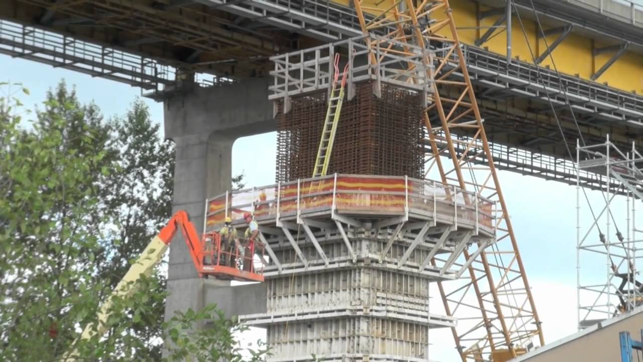 PORT MANN BRIDGE CONSTRUCTION WIDEST BRIDGE IN THE WORLD COPYRIGHT ...