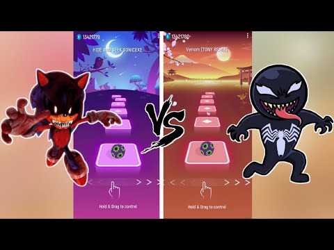 Sonic exe vs Venom - Tiles hop EDM Rush!