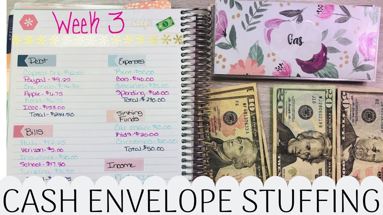 Weekly Cash Envelopes || Week 3 - Sept. 2019 || NEW ENVELOPE DESIGNS ...