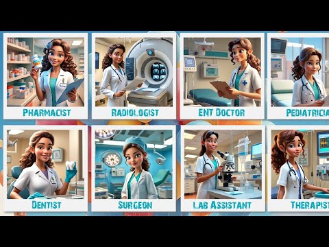 JOB Flashcards Series - 01 // Profession // Types of Doctors ...