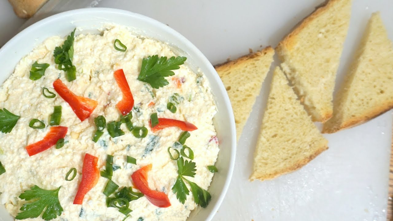 How To Make Herb and Garlic Cream Cheese Spread EASY 🧀 - YouTube