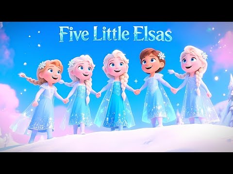 Five Little Elsa | Cute 3D Kids Poem & Fun Friendship Animation - YouTube
