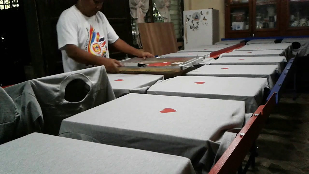 SCREEN PRINTING WITH LSD LINE TABLE SERIES - YouTube