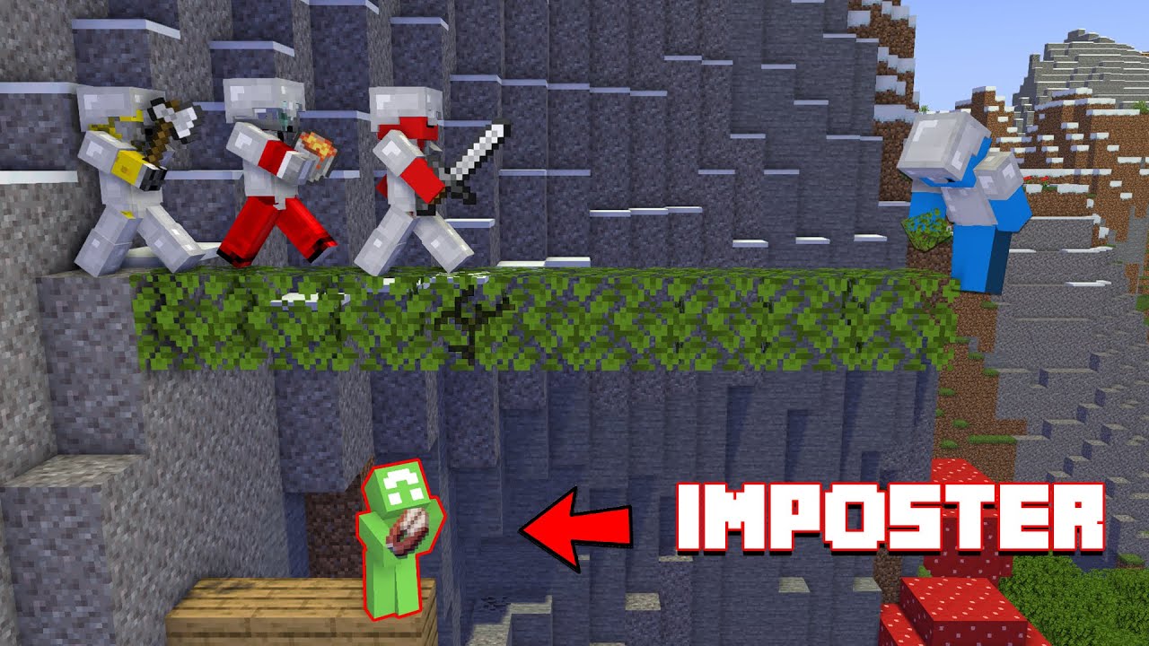 Minecraft Speedrunner Vs 4 Hunters But One Is An Imposter FINALE - YouTube