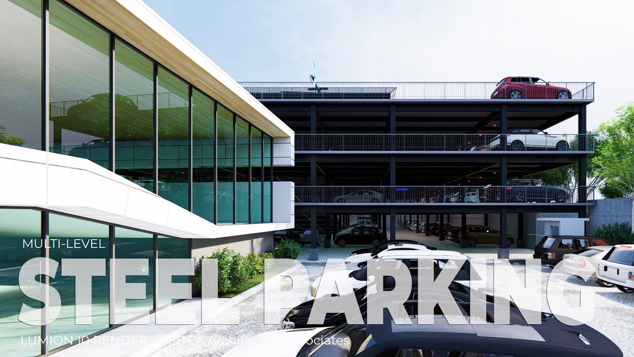 Multi-level Steel Parking | Gallera de Mandaue | EDCA Architects - YouTube