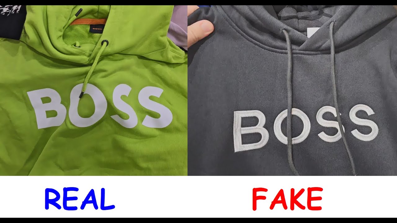 Boss hoodie real vs fake review. How to spot fake Hugo Boss sweater and ...