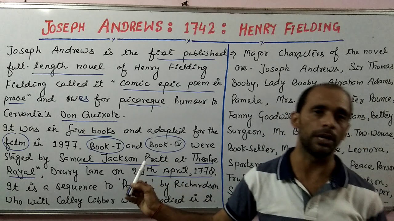 Lt Grade/ UGC - Joseph Andrews: H Fielding: Shivam Dubey at English ...
