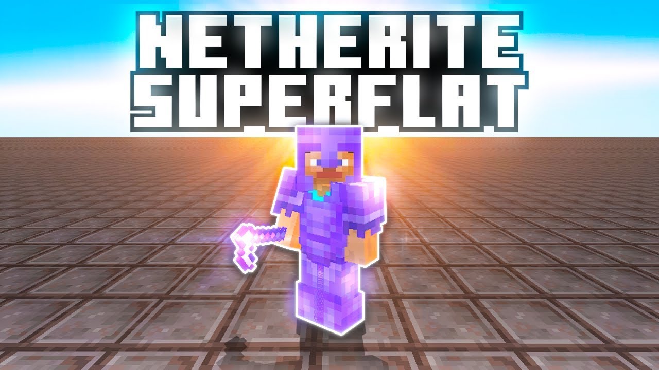 UNLIMITED NETHERITE in Minecraft Super-Flat! (#9) - YouTube