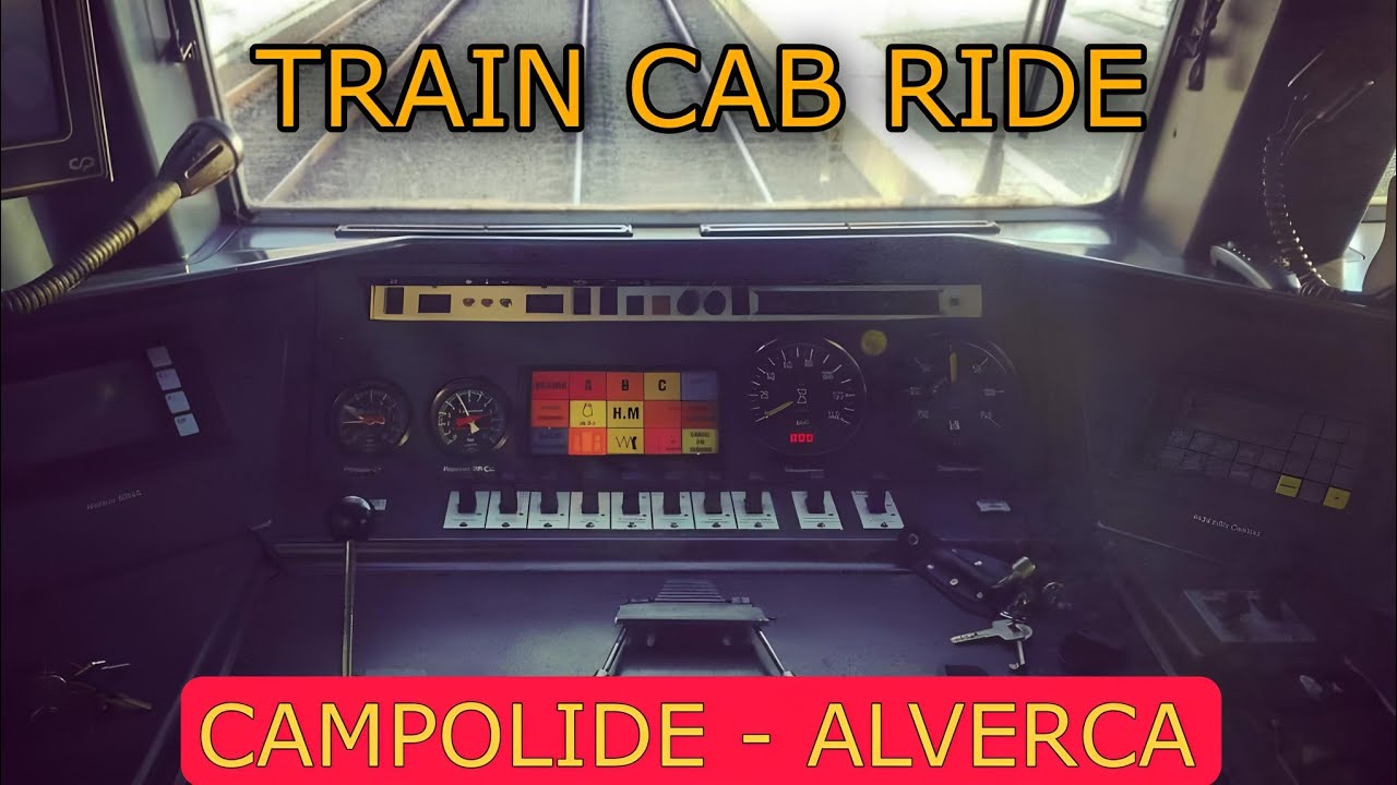 TRAIN CAB RIDE | CAMPOLIDE - ALVERCA | PORTUGAL com Velocímetro - YouTube