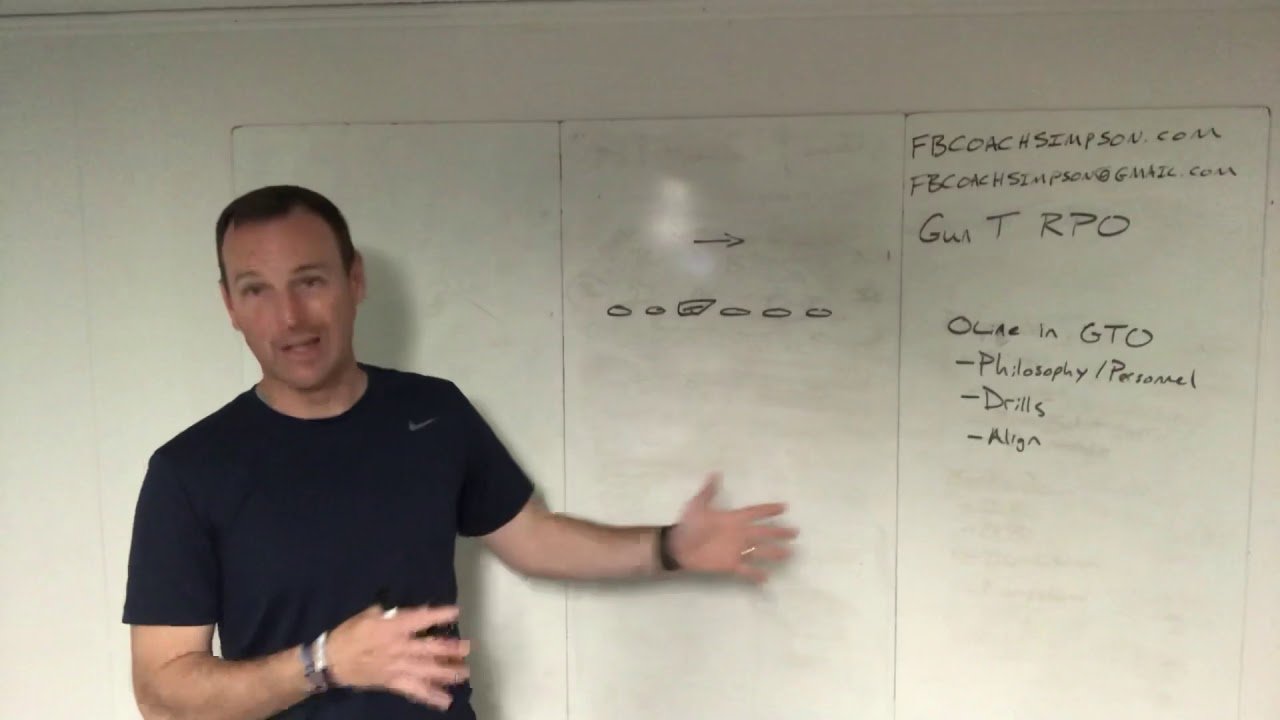 Offensive line play in Gun T RPO system - YouTube