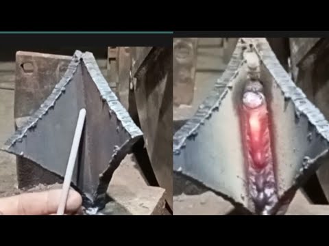 7018 Vertical welding! 3F welding position. - YouTube