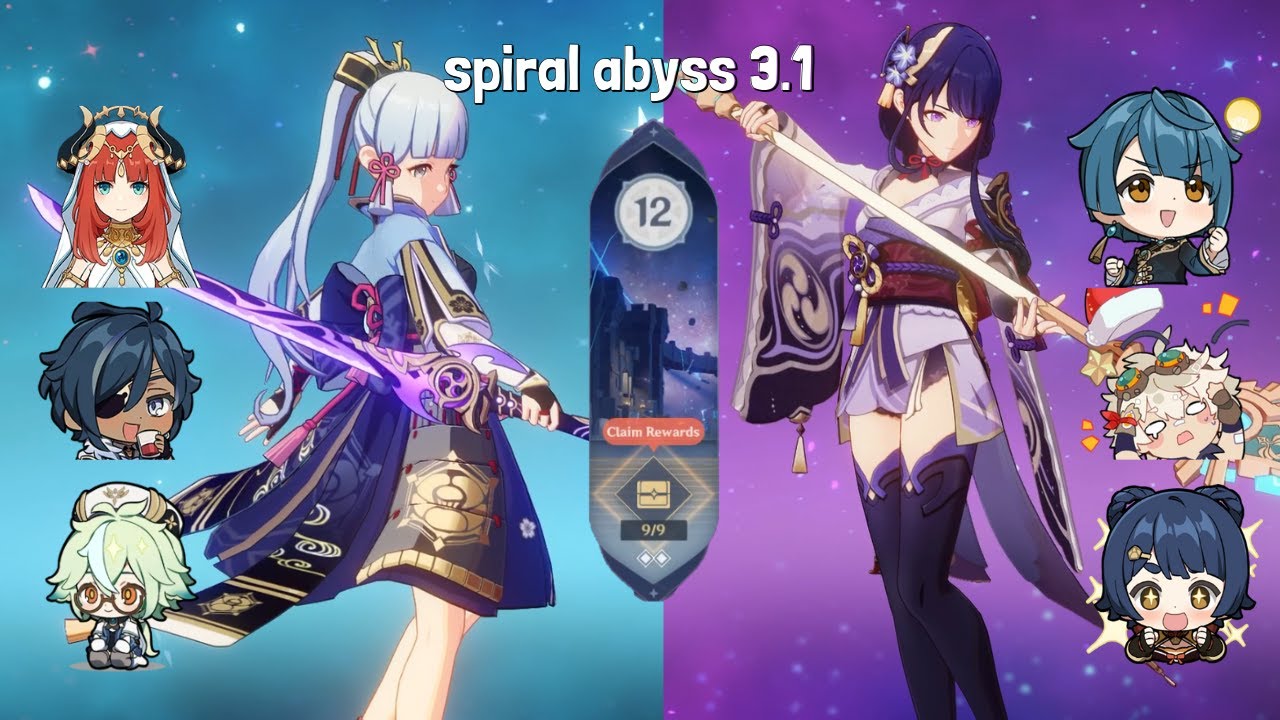 C0 Ayaka Freeze Team & C0 Raiden National Team - Genshin Impact Abyss 3 ...