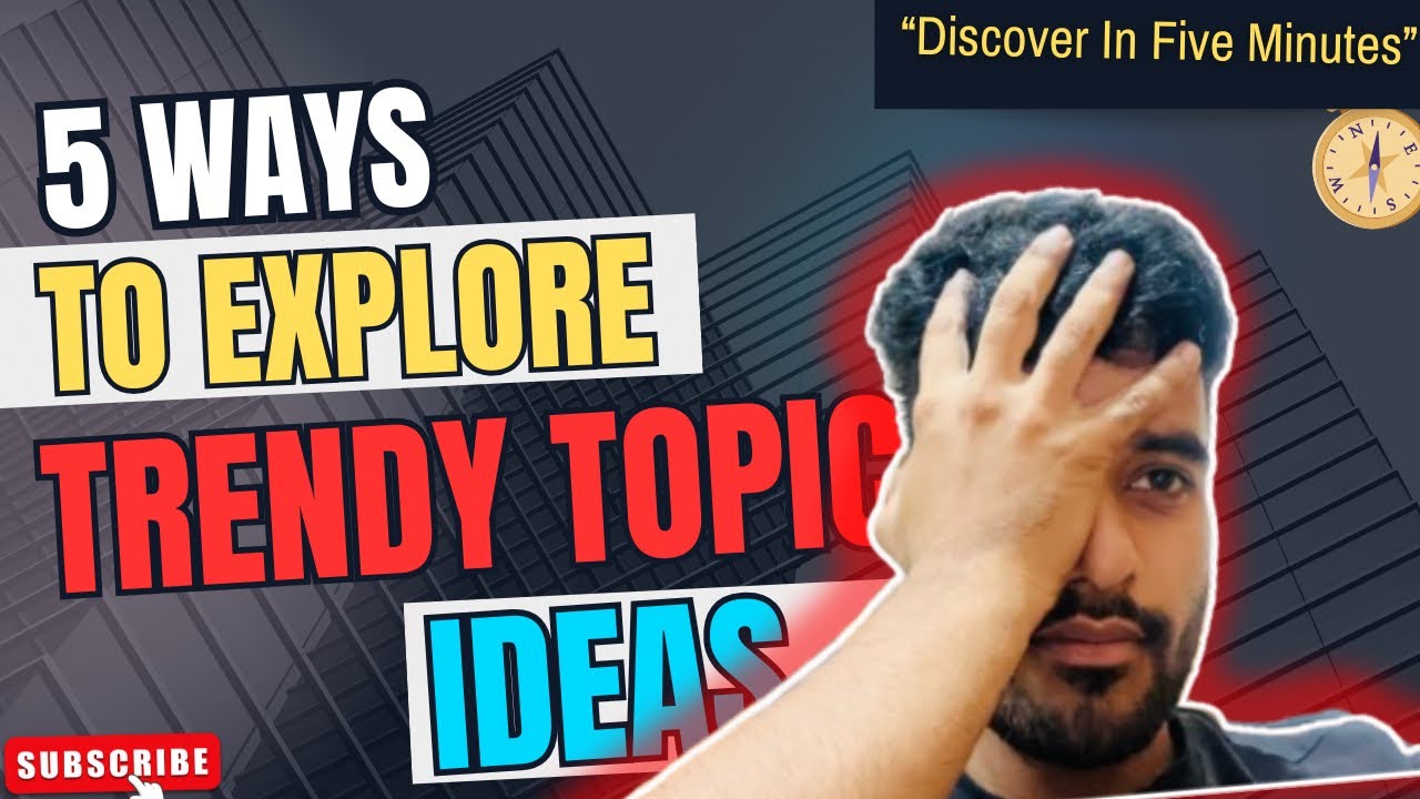 How to find trendy topic ideas|| Explore content in juzt 5 minutes ...