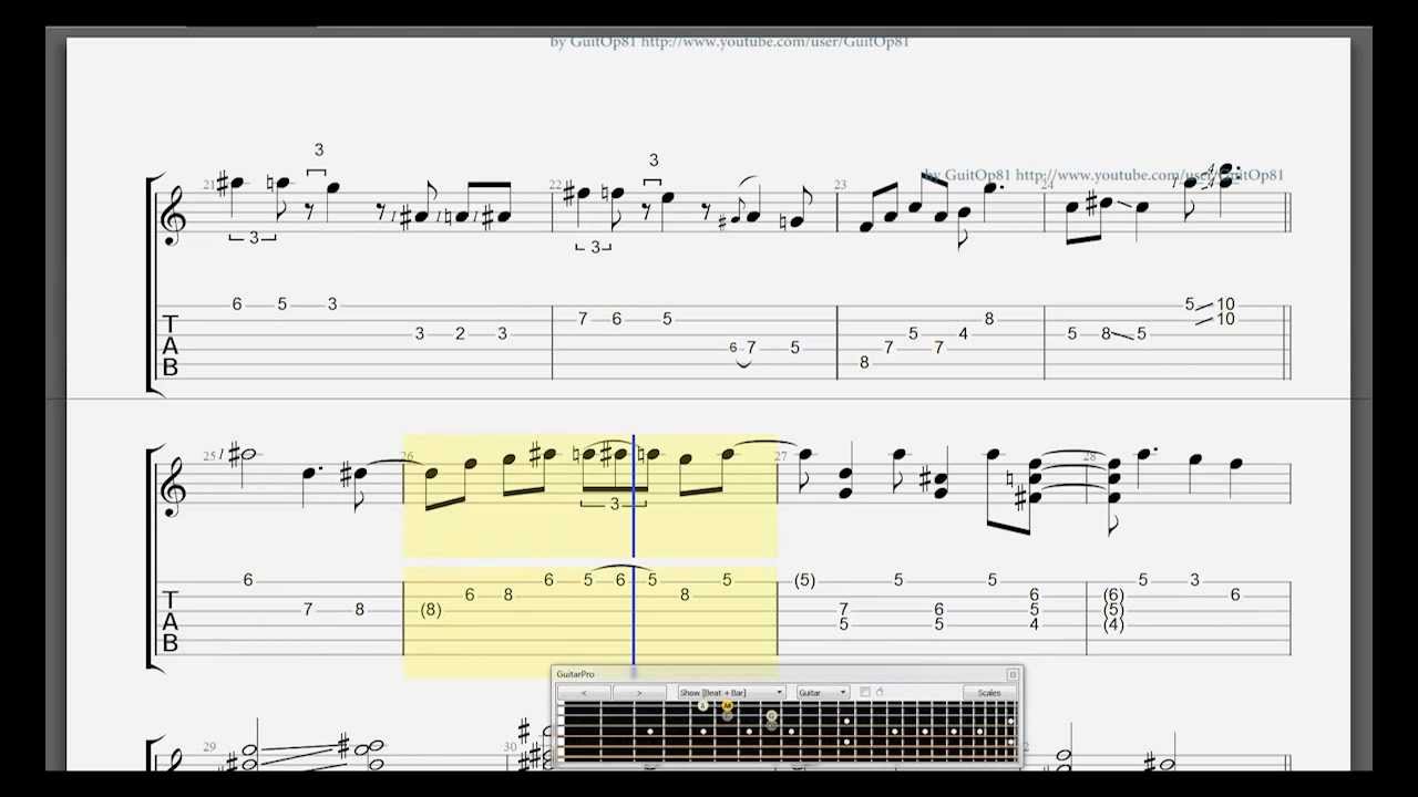 Guitar transcription - Never Been In Love Before - Ed Bickert Trio ...