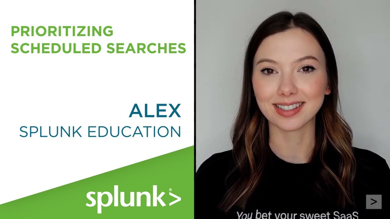Prioritizing Scheduled Searches in Splunk - YouTube