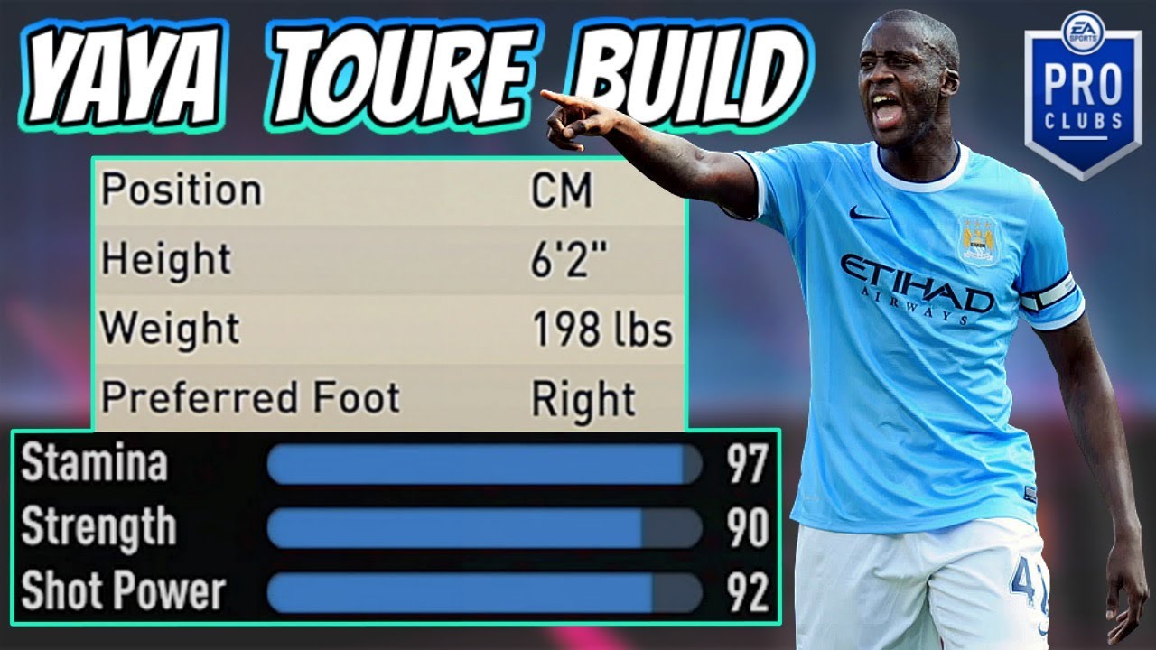 BOX to BOX BEAST! BEST YAYA TOURÉ CM BUILD in FIFA 23 PRO CLUBS - YouTube
