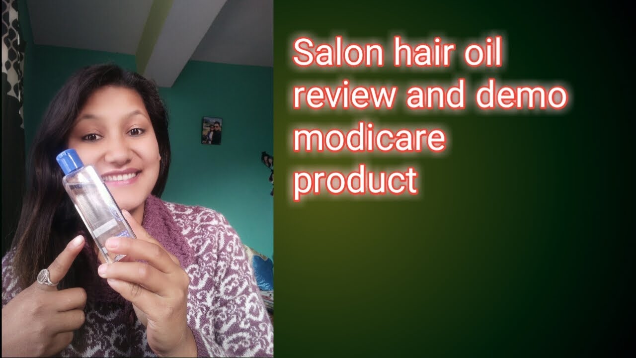 Salon hair oil review and demo ... modicare product - YouTube