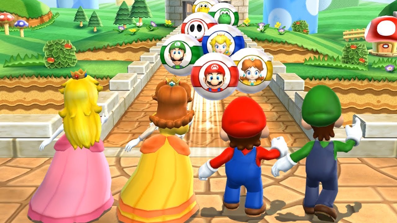 Mario Party 9 - Goomba Bowling - All Characters - YouTube