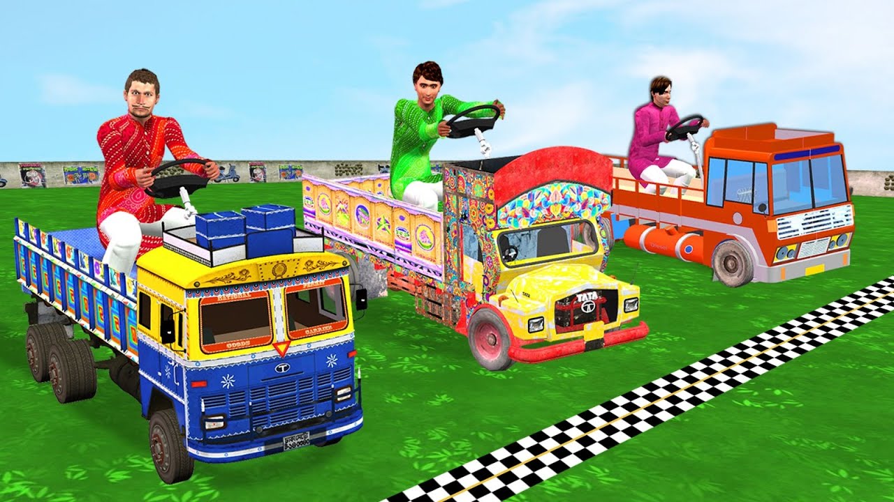 Mini Truck Race Challenge Amazing Truck Challenge Comedy Video Hindi ...