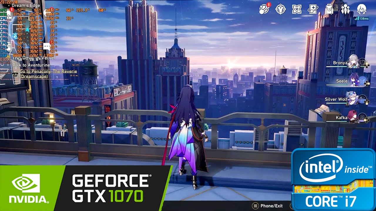 HONKAI STAR RAIL 2.1 MAX SETTING 2K RESOLUTION GTX 1070 8GB Intel i7 ...