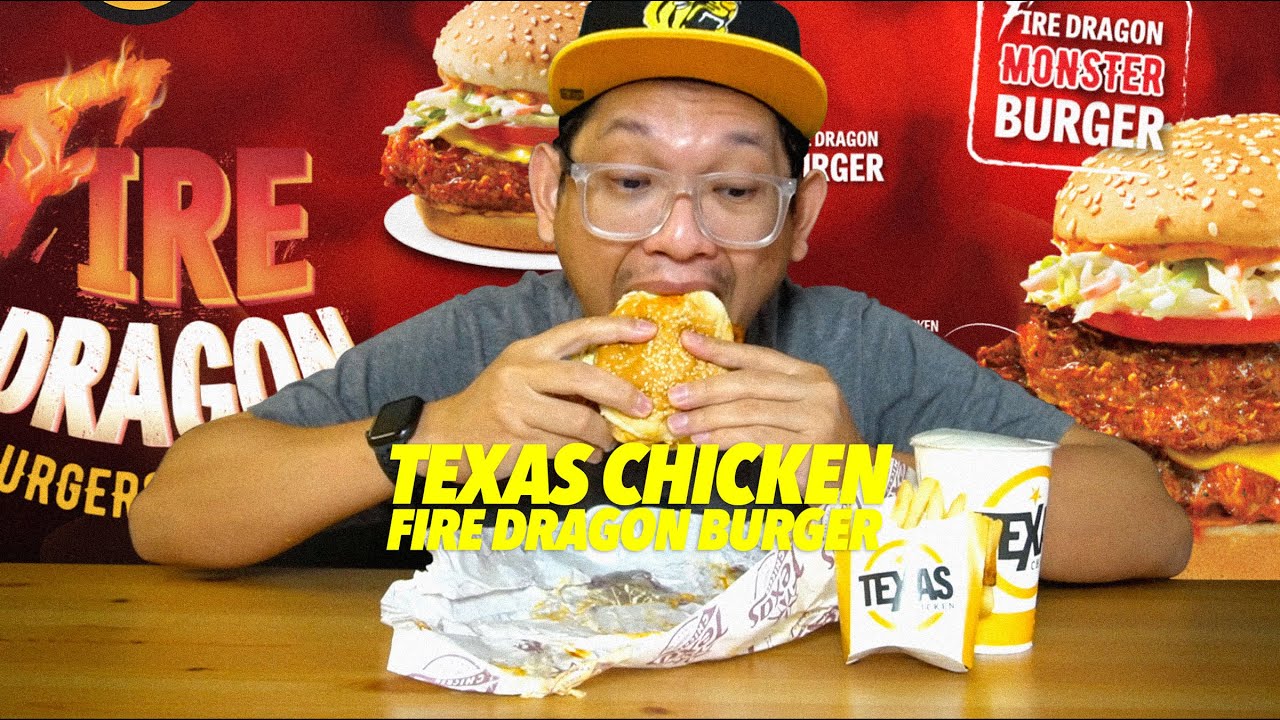 Texas Chicken Fire Dragon Burger Bikin Mulut Aku Berapi! - YouTube