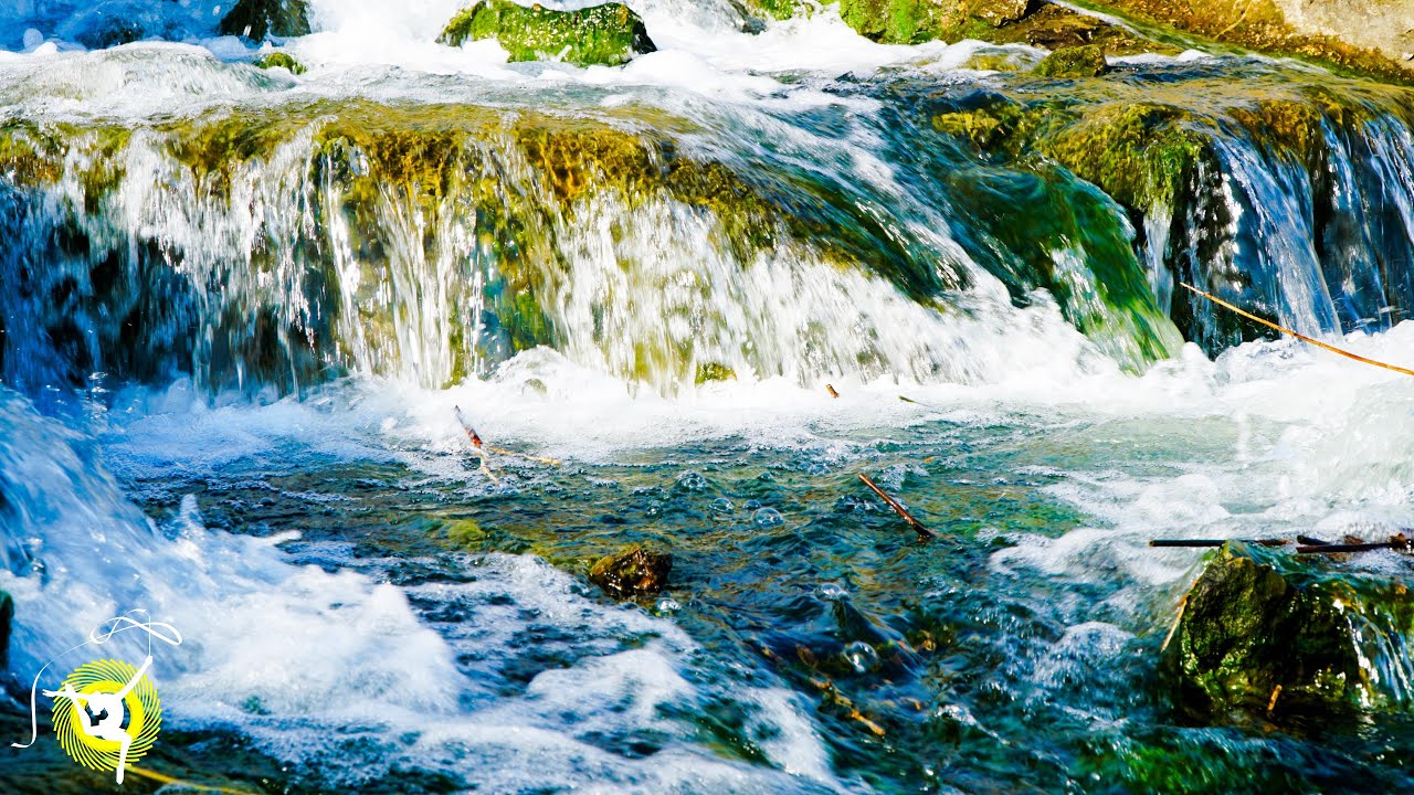 Flowing Water Stream - Waterfall Cascade White Noise - Relaxation ...