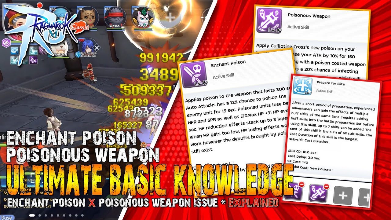 Ragnarok M: Classic Enchant poison x Poisonous weapon Ultimate basic ...