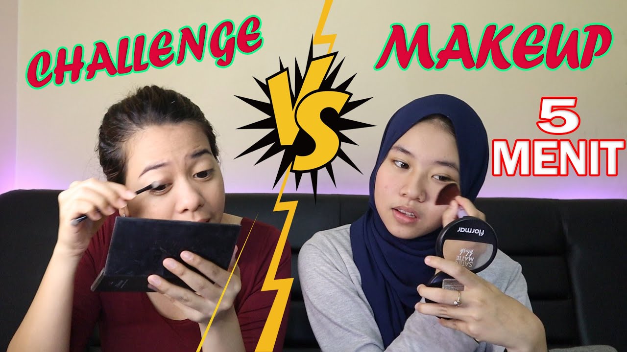 CHALLENGE 5 MENIT MAKEUP NO SKIP - YouTube