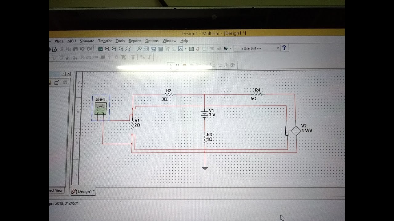 How to solve dependent source circuit in Multisim - YouTube