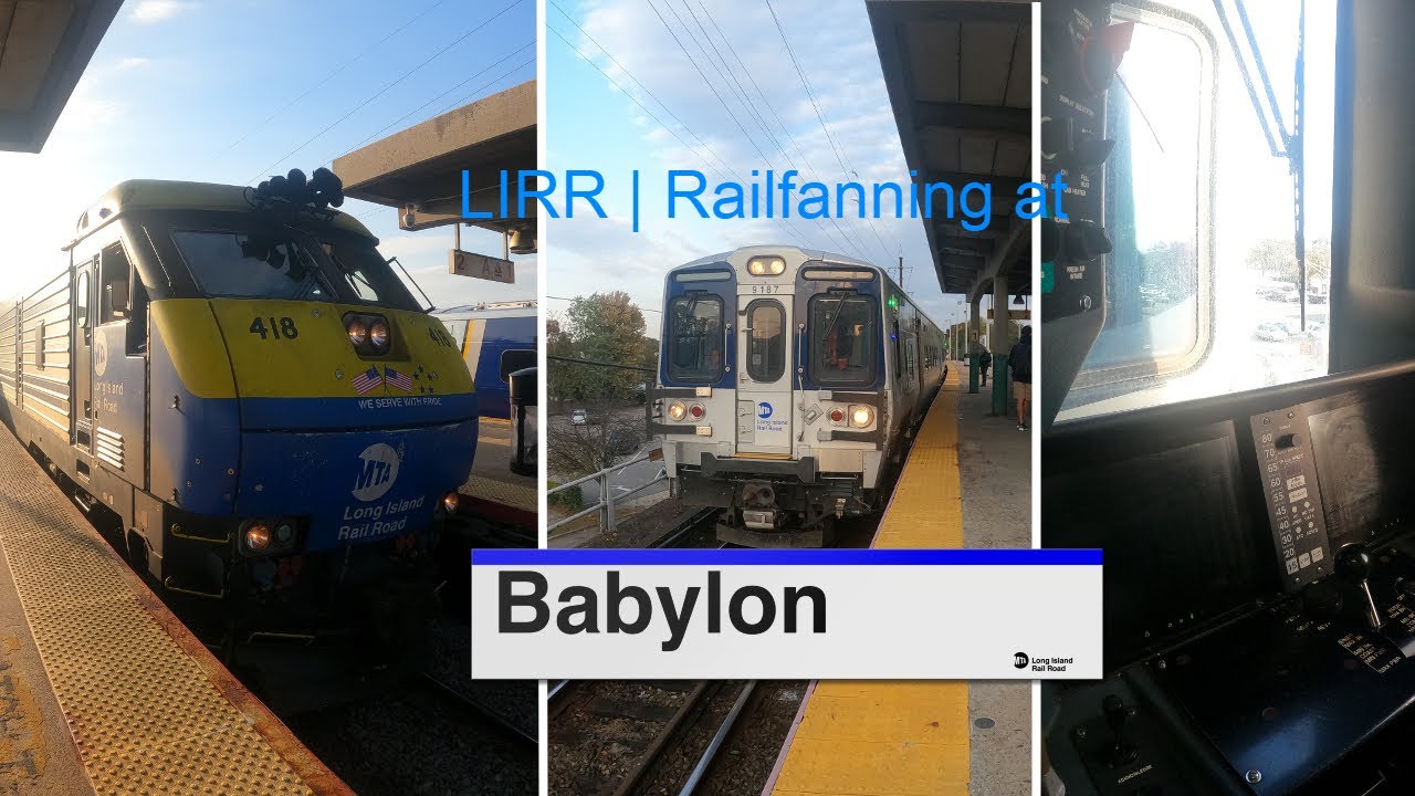 LIRR | Railfanning at Babylon - YouTube